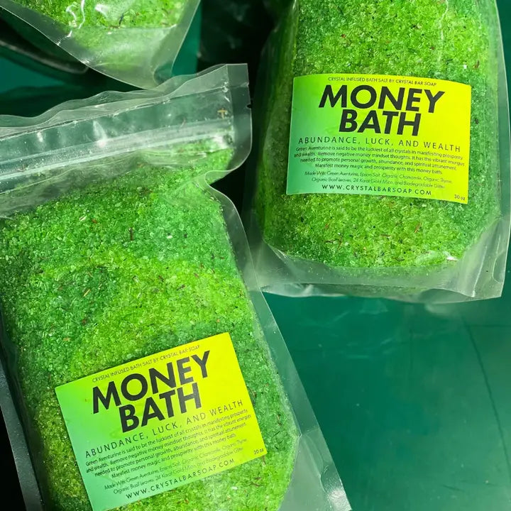Money Bath - Crystal Infused Bath Salt – KIN LLC